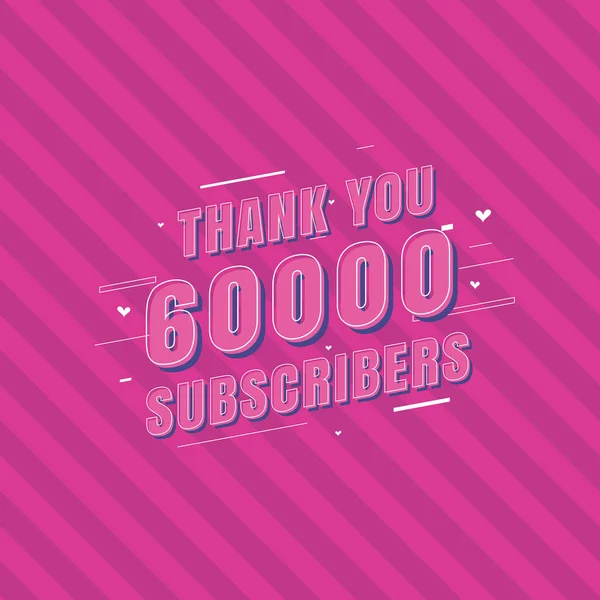 60k subscribers Vector Art Stock Images | Depositphotos