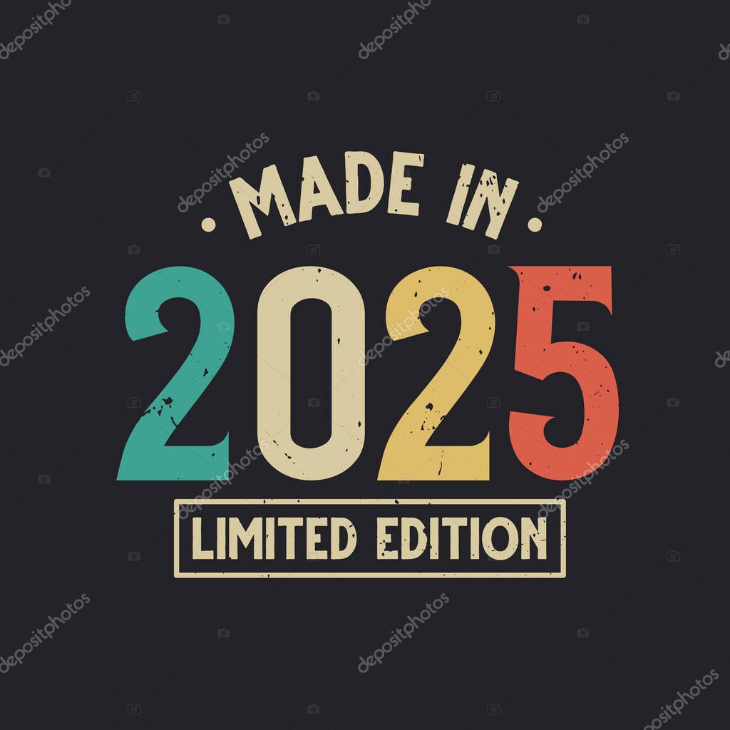 Vintage 2025 cumpleaños, Made in 2025 Edición Limitada 2025