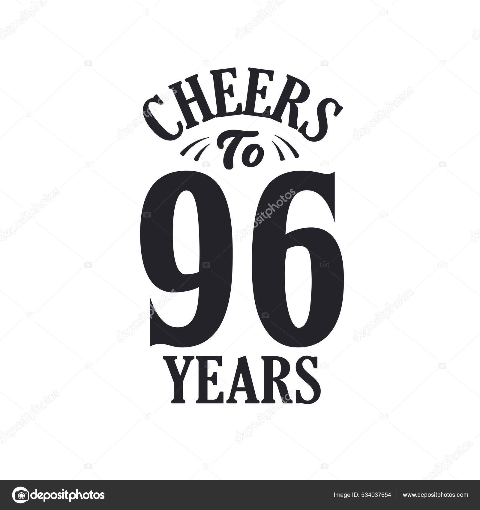 Years Vintage Birthday Celebration Cheers Years Stock Vector Image By