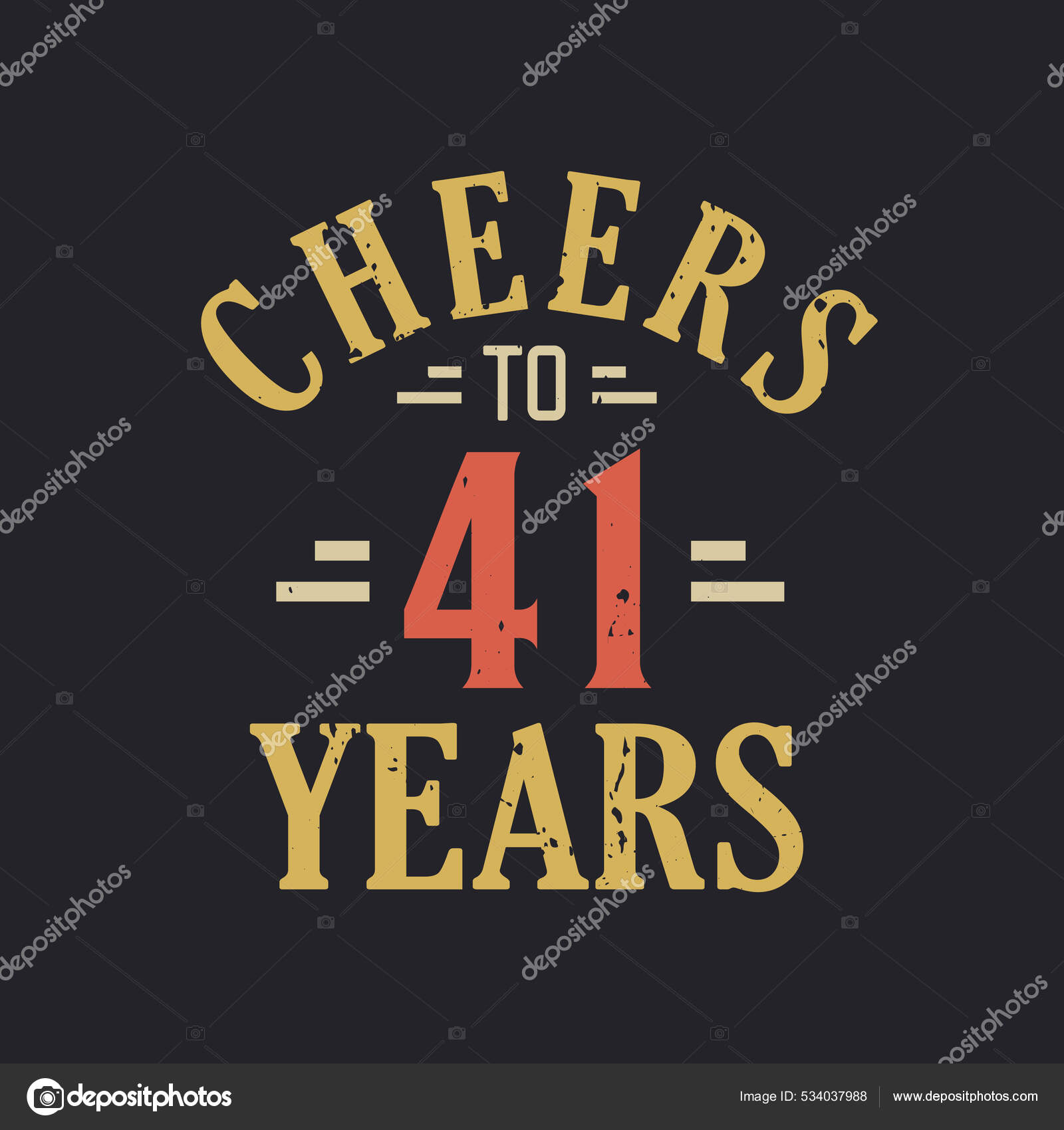 41St Birthday Quote Cheers Years Stock Vector by ©creator.stockia@gmail ...