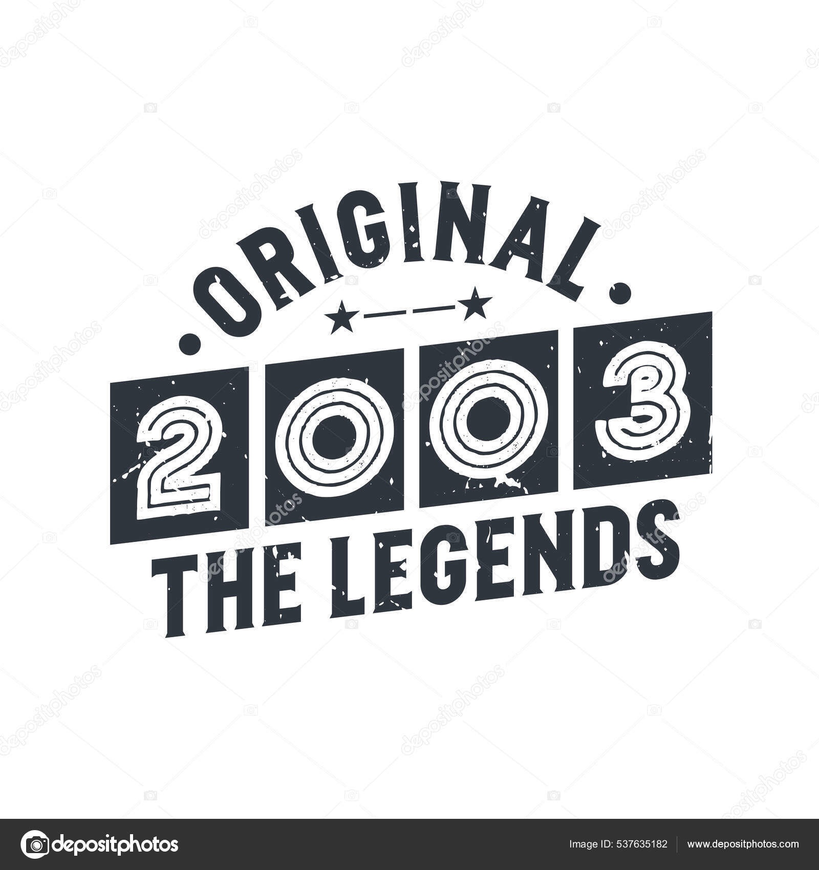 Born 2004 Vintage Retro Birthday Original 2004 Legends Stock Vector by ...