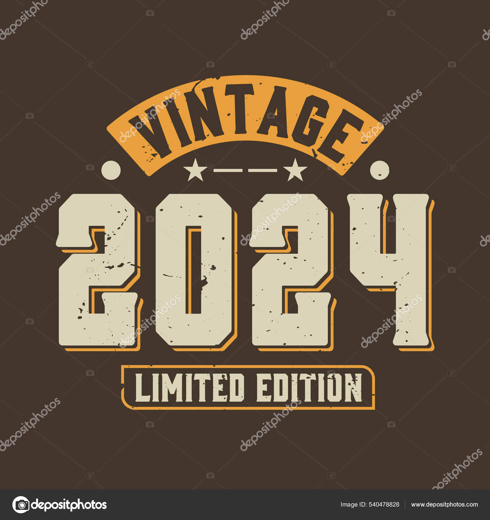 Jahrgang 2024 Limited Edition 2024 Vintage Retro Geburtstag Stock ...