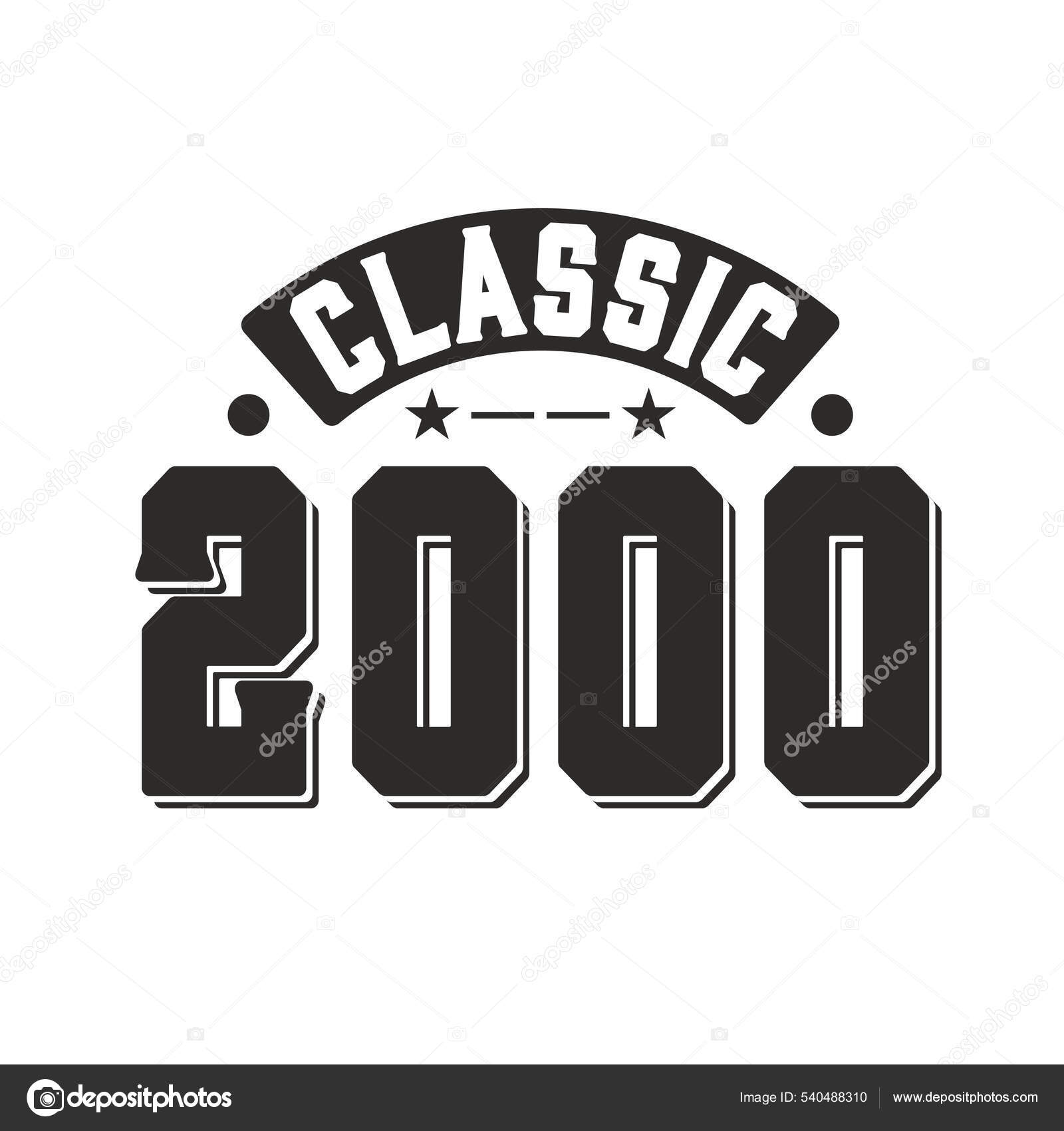 Born 2000 Vintage Retro Birthday Classic 2000 Stock Vector by ©creator ...