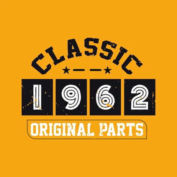 Vintage 1962 original parts Vector Art Stock Images | Depositphotos
