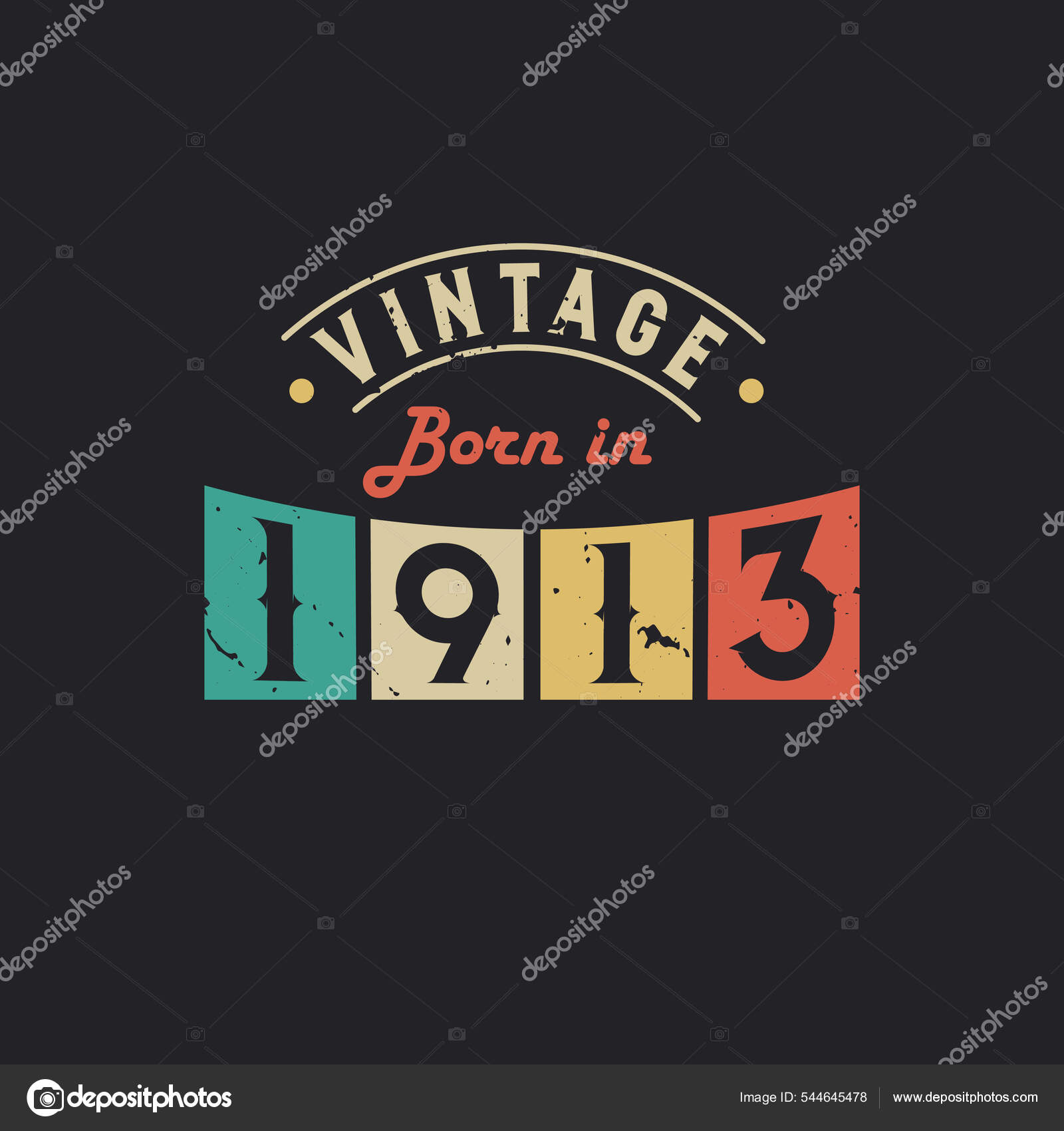 Vintage Born 1900 1900 Vintage Retro Birthday Stock Vector Image by ...