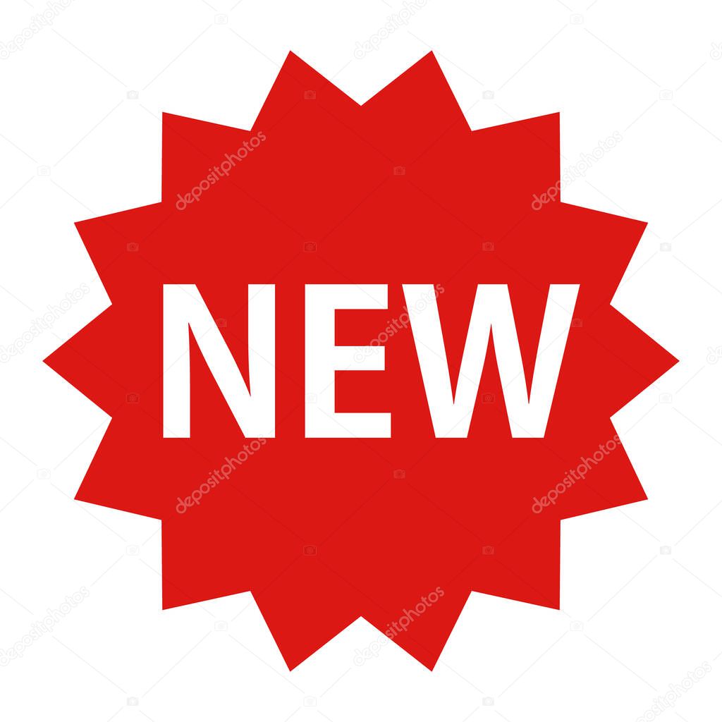 NUEVO icono de etiqueta. Nuevo producto o nuevo lanzamiento. Vectores. 2023