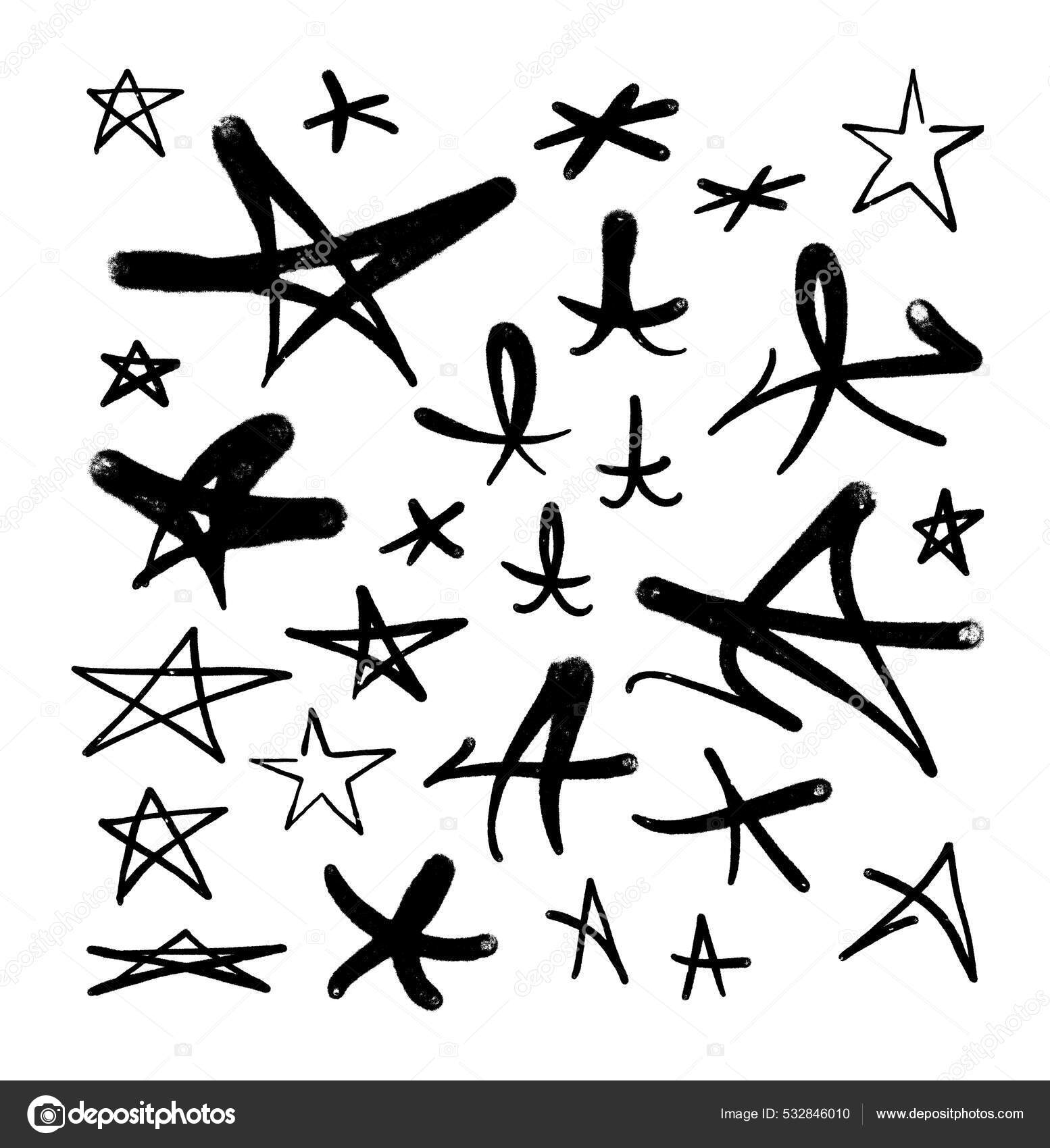 Graffiti Stars Drawings