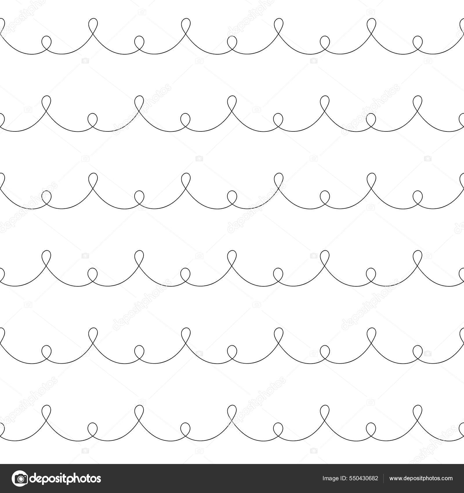 Scribble horizontal stripes vector seamless pattern. lace background ...