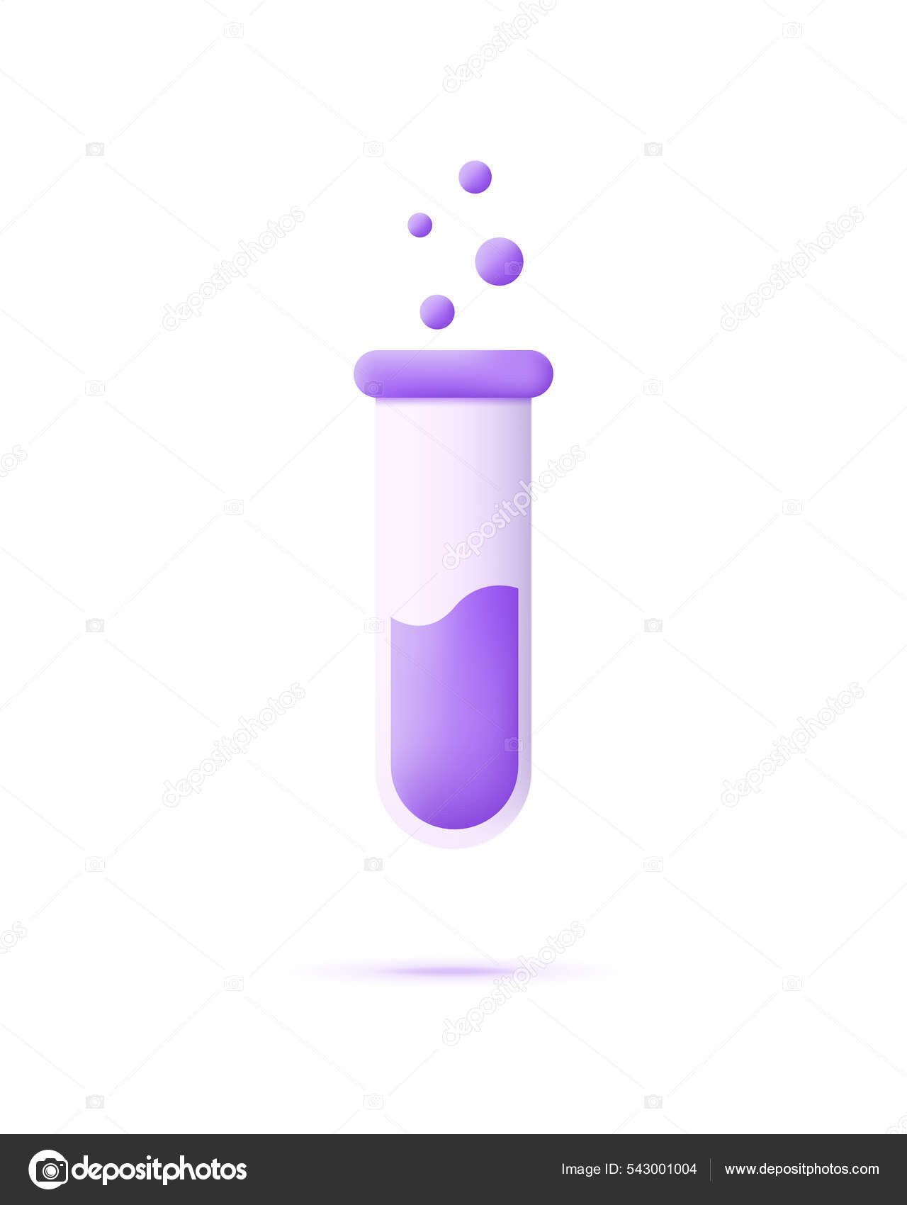 Chemistry Flask Isolated White Background Scientific Technology ...