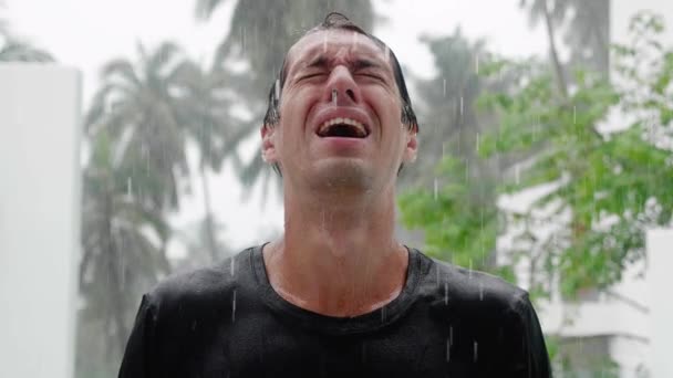 Man Crying In The Rain