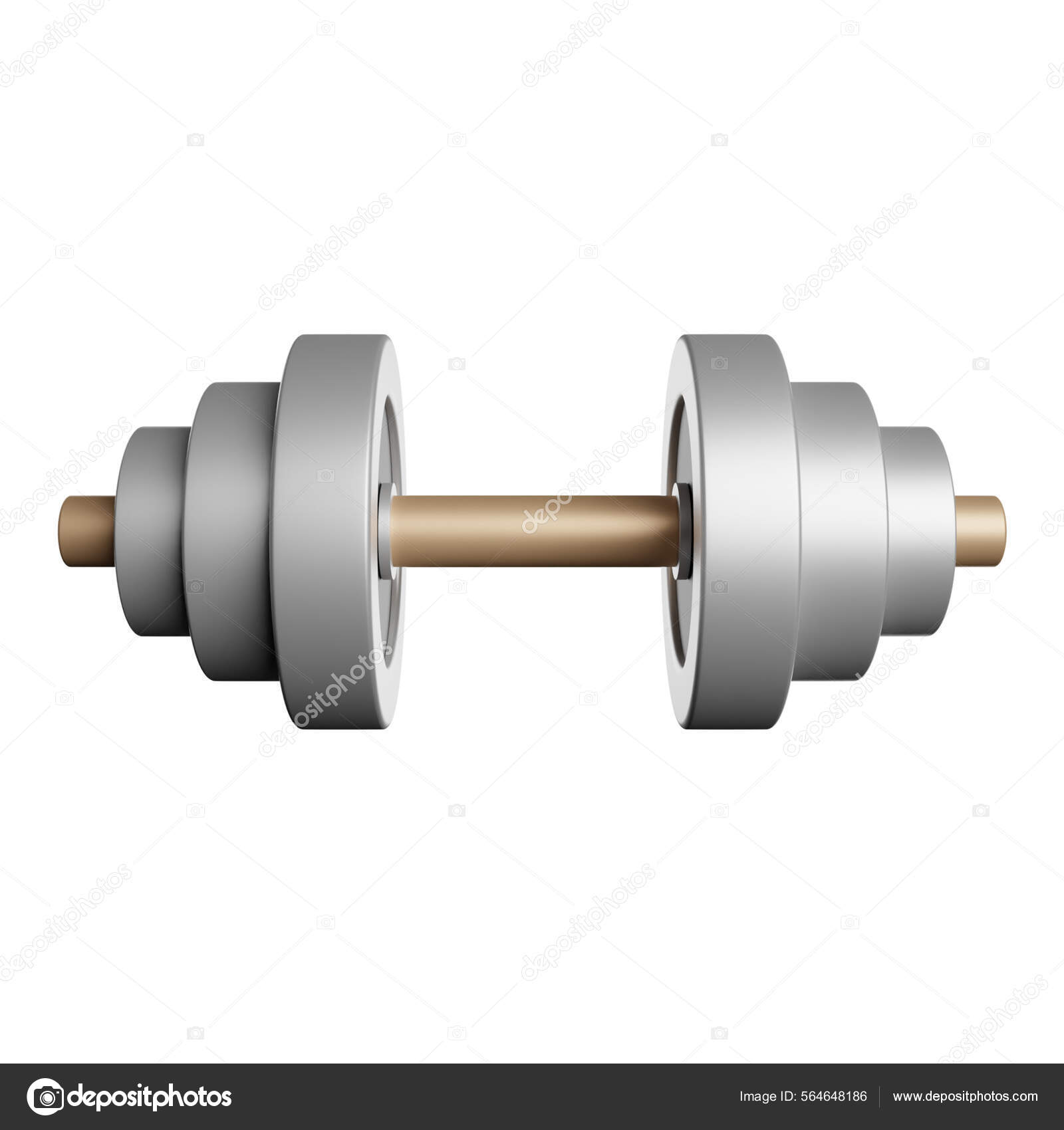 Dumble Barble Fitness Rendering Illustration — Stock Photo © Moudesain ...