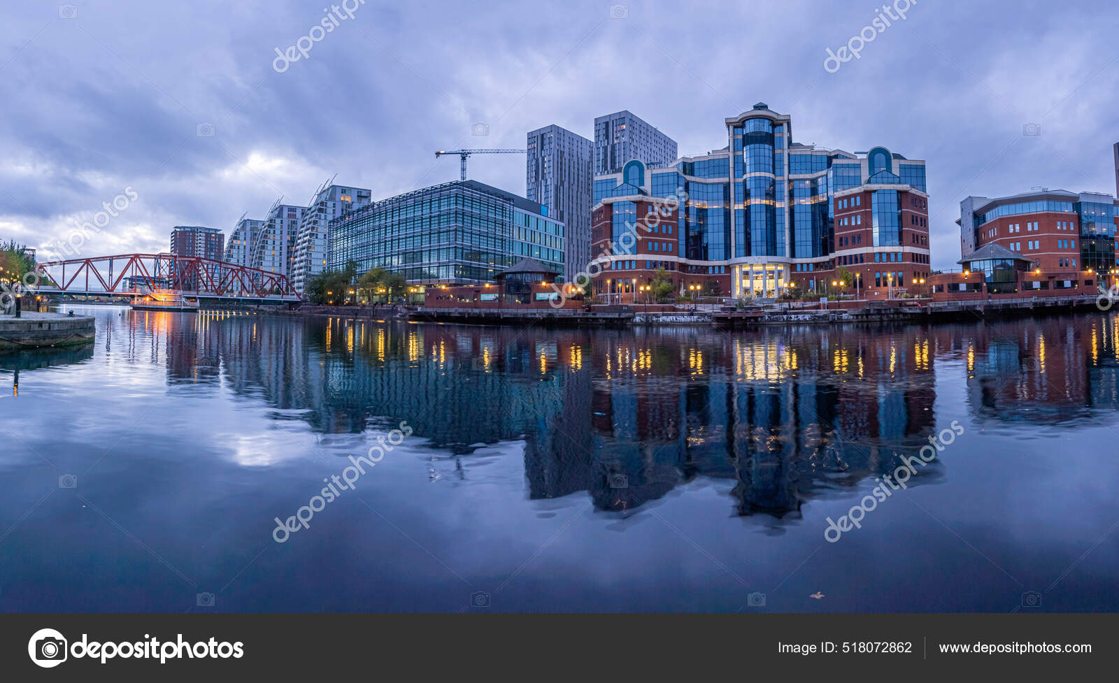 Inner city conservation area of Manchester in North West England ...