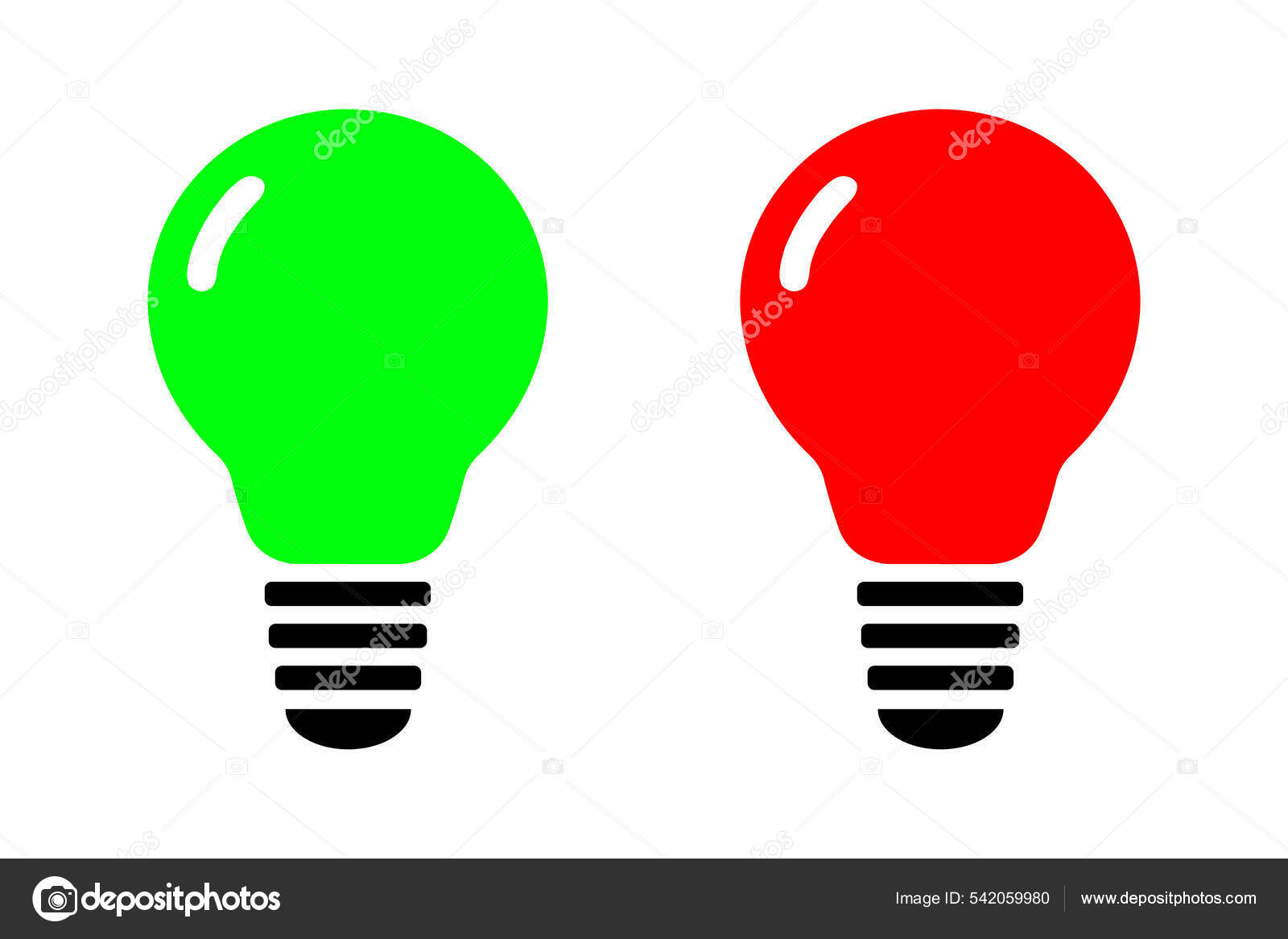Red Light Bulb Clip Art