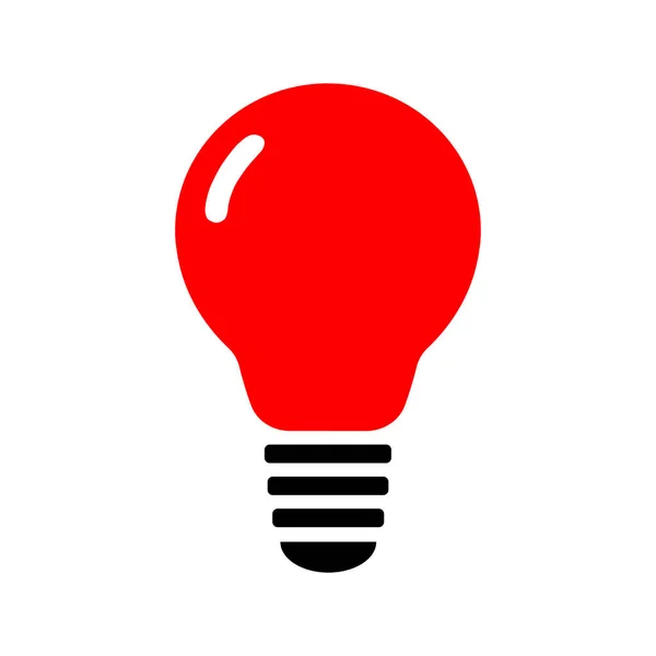 Red Light Bulb Icon