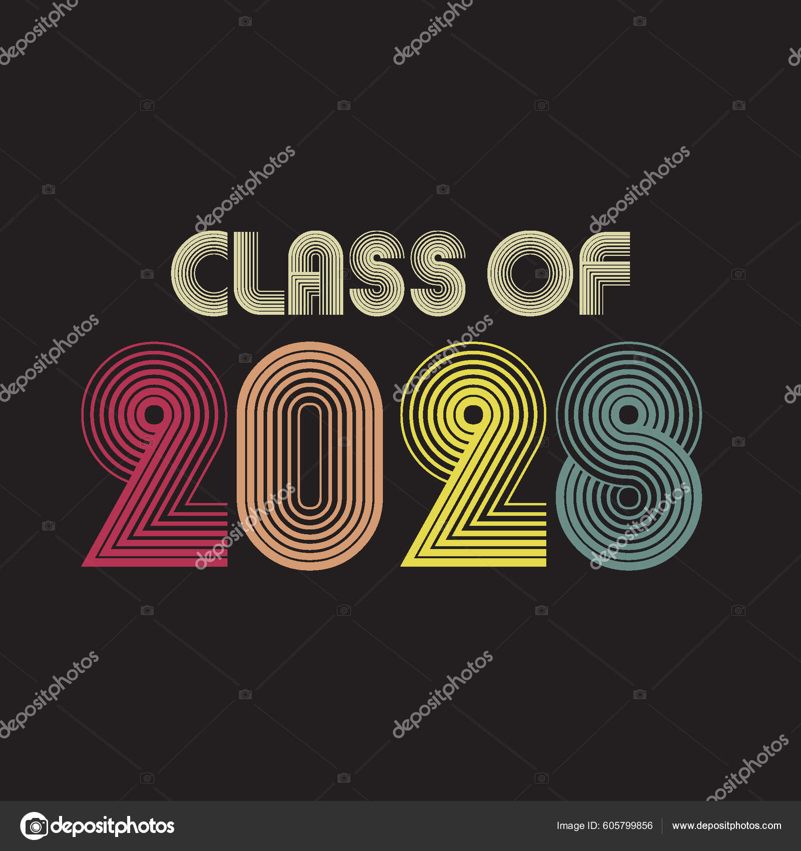 Seniors Class 2028 Shirt Design Vector White Background Stock Vector ...