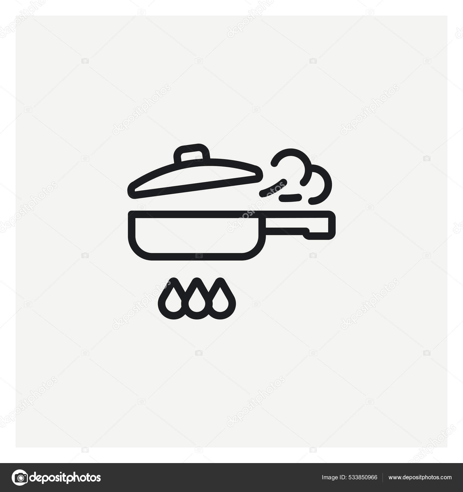 Cooking Boiling Pan Icon Vector Stock Vector by ©rufatbunyadzade 533850966