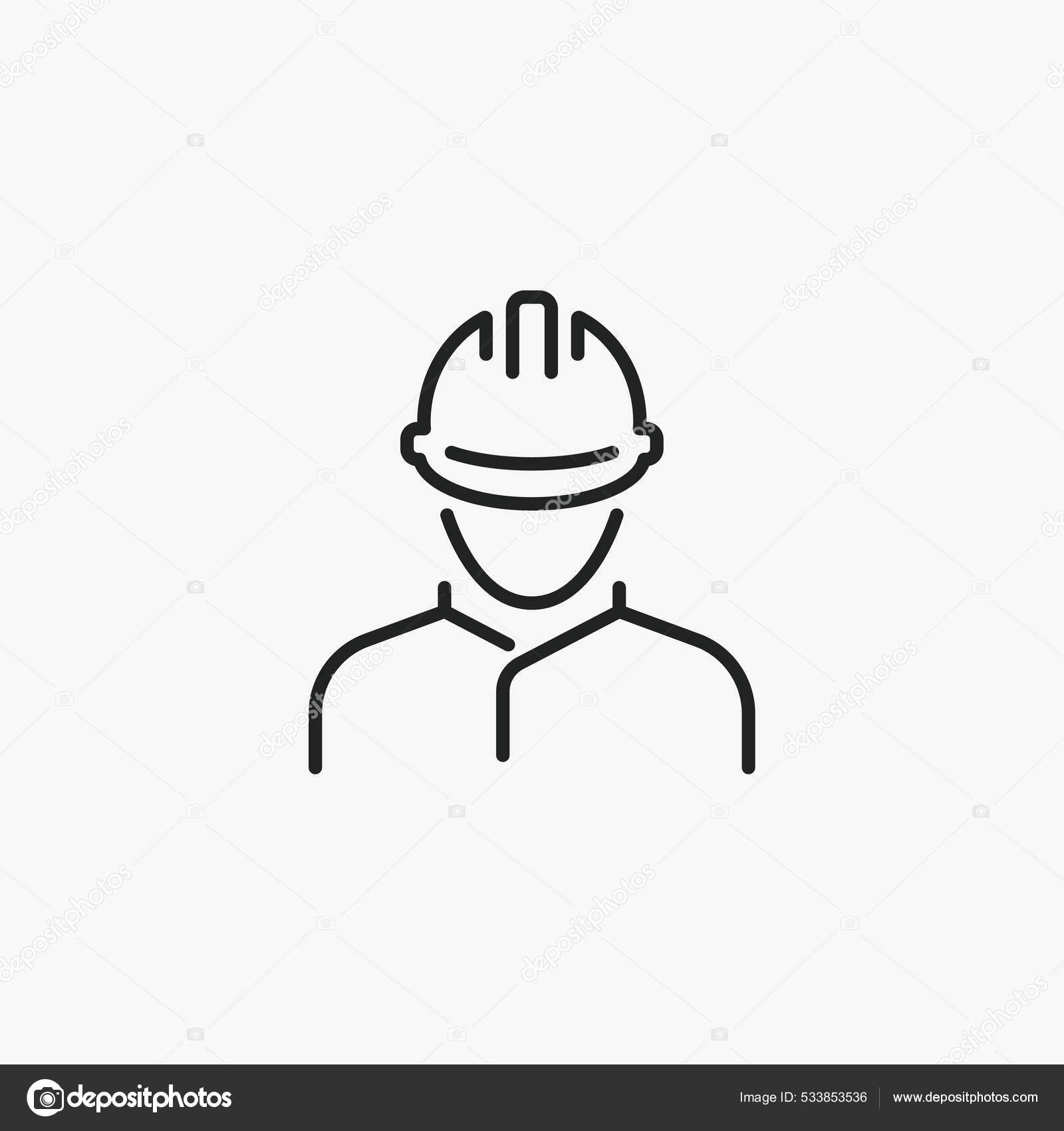 Builder Human Vector Sign Icon Stock Vector by ©rufatbunyadzade 533853536