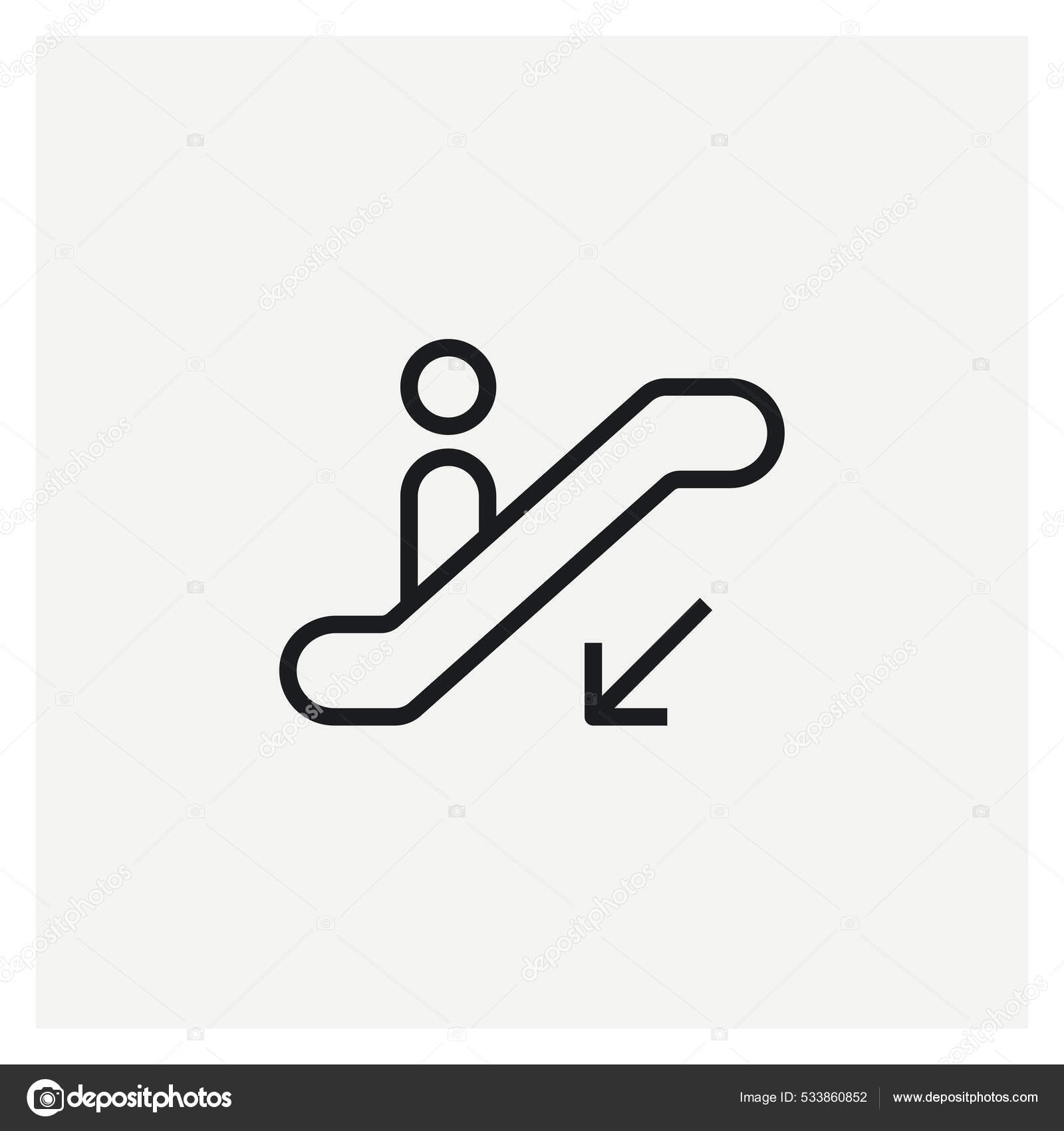 Escalera Abajo Icono Signo Vector Vector de stock por ©rufatbunyadzade ... Escalera Abajo Icono Signo Vector Vector de stock por ©rufatbunyadzade ...