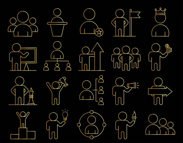 Black Christian Faith Icons Isolate Gold Background Stock Vector by ...