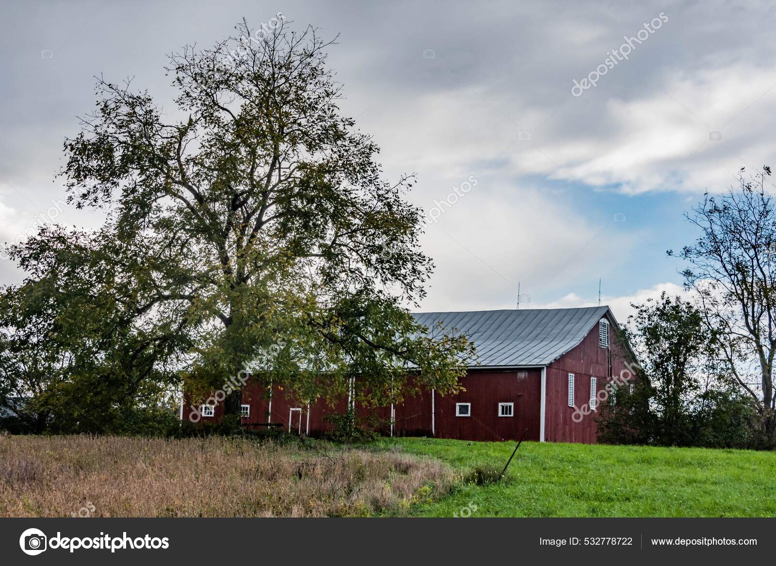 Herbst Barn Autumn Afternoon Gettysburg Pennsylvania Usa — Stock Photo ...