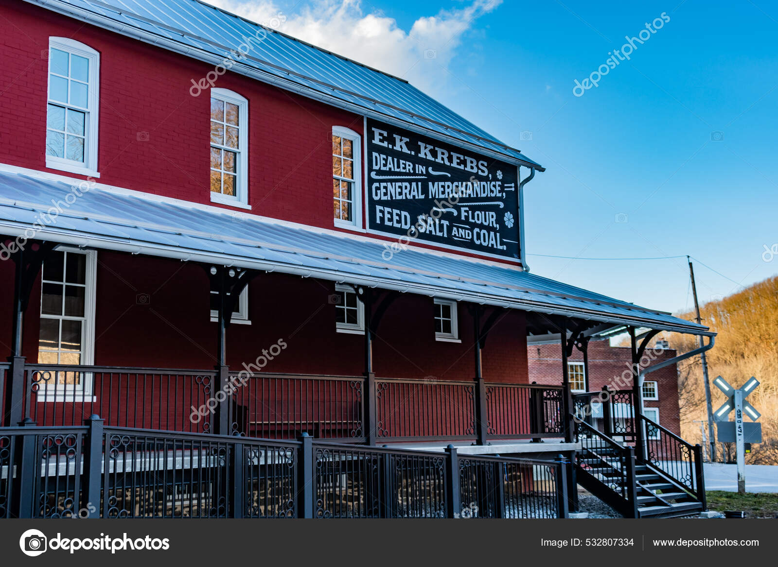 Historic General Store Heritage Rail Trail County Park Glen Rock — Stock Editorial Photo ...