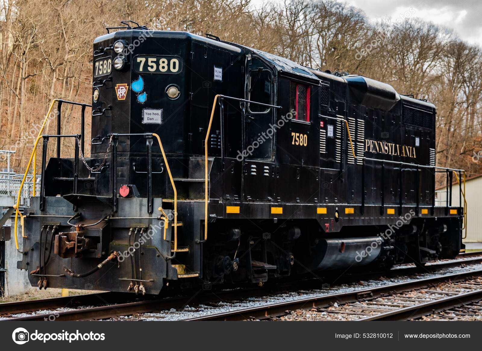 Prr Engine Estacionado Side Track Glen Rock Pennsylvania — Foto de ...