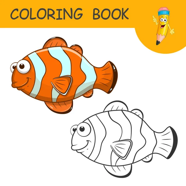 Coloring Cute Cartoon Chameleon Buku Mewarnai Atau Halaman Kartun Lucu ...