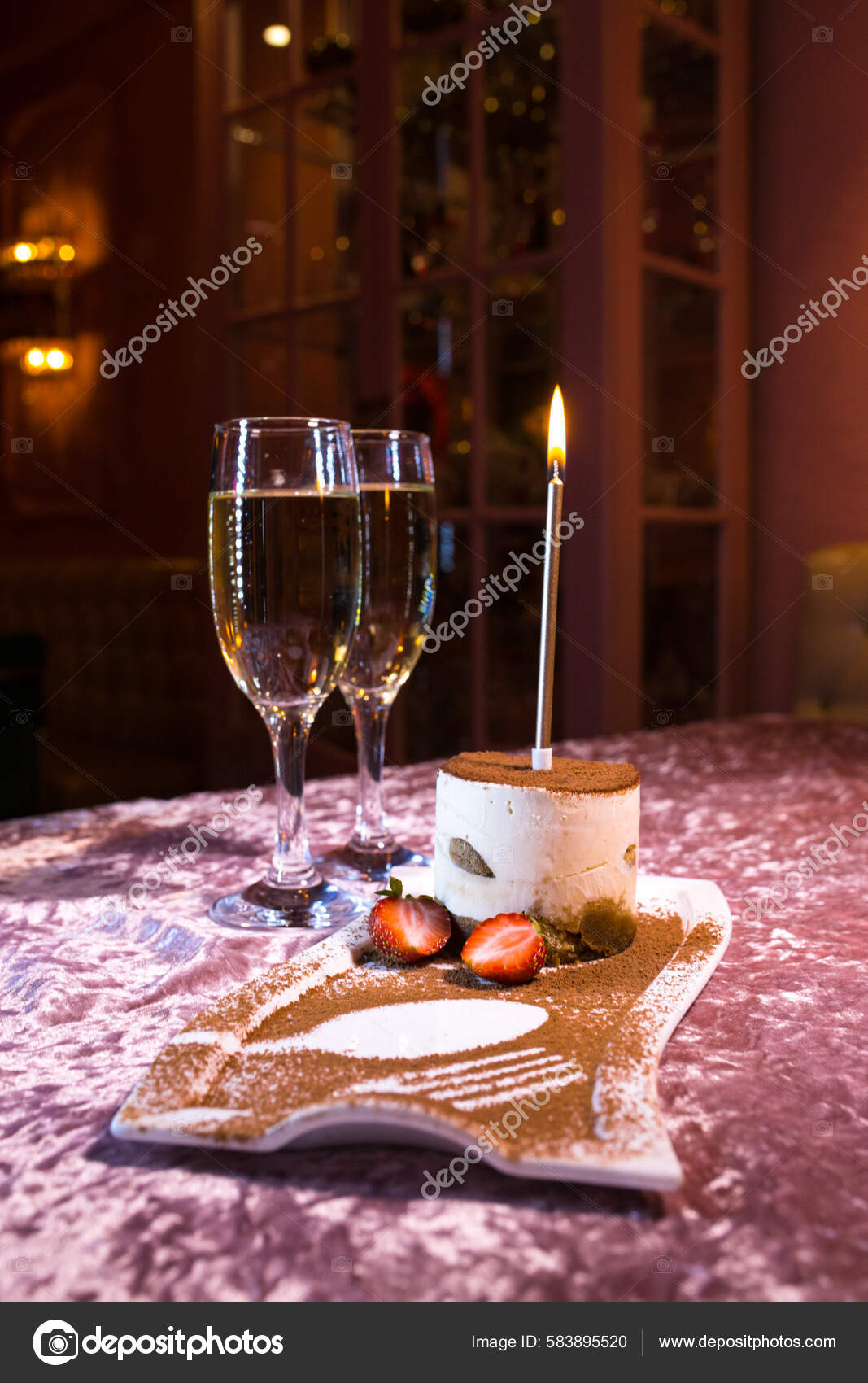 Romantic Table Cafe Meeting Stock Photo by ©jora_abramov 583895520