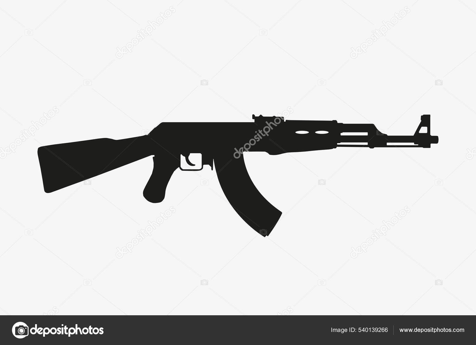 Vetor Ak 47 Guns Ak Stock Illustrations – 87 Guns Ak Stock