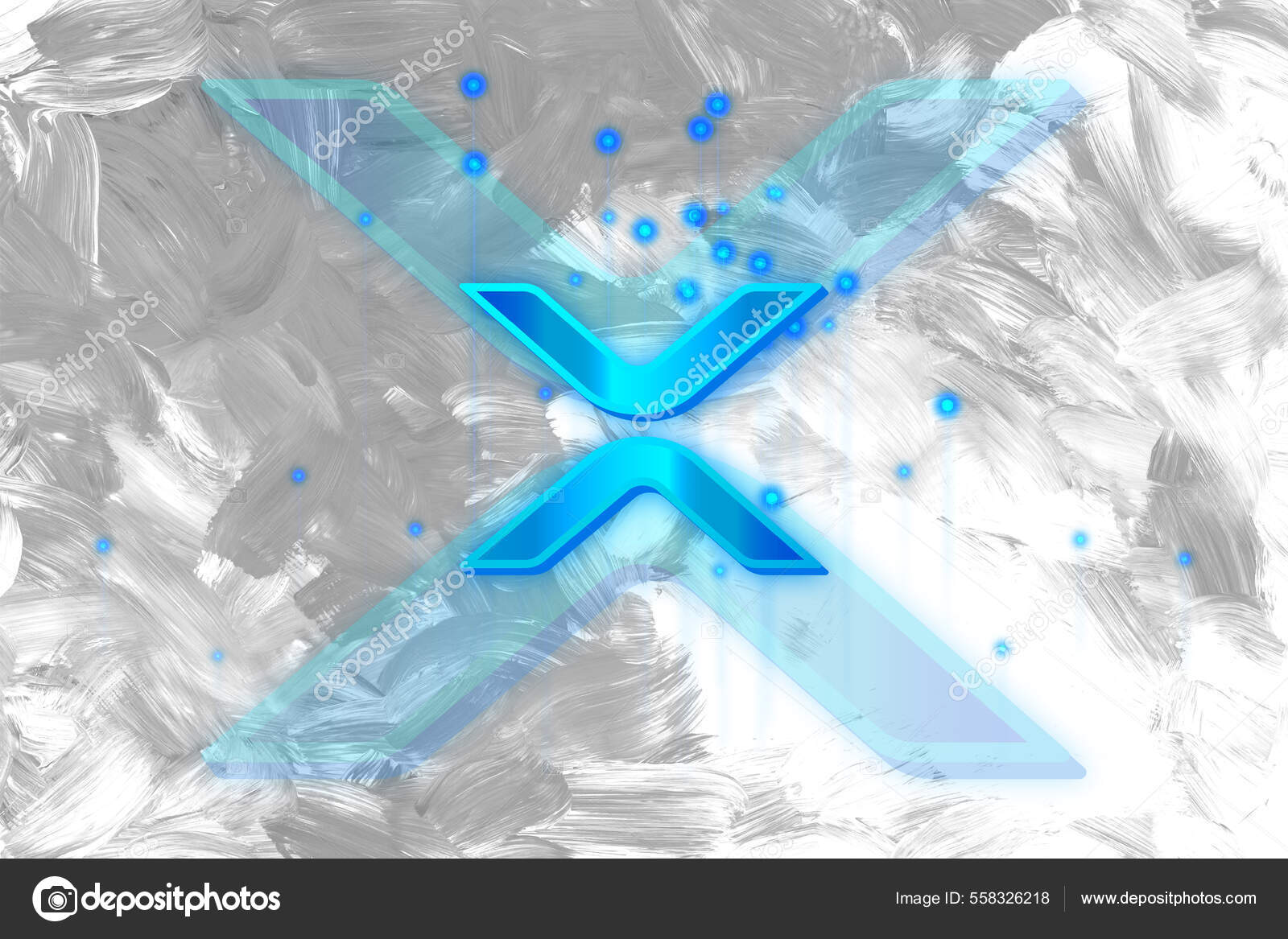 Ripple Crypto Currency Ripple Xrp Abstract Background — Stock Photo ...