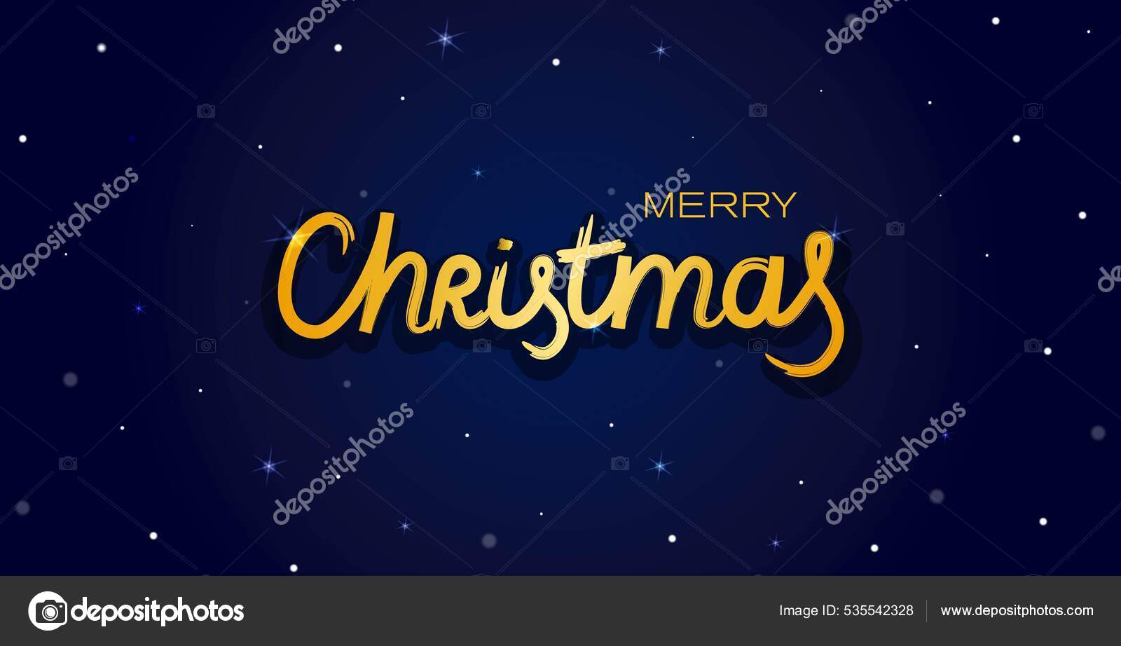 Christmas Lettering Dark Blue Background Eps Stock Vector Image by ...