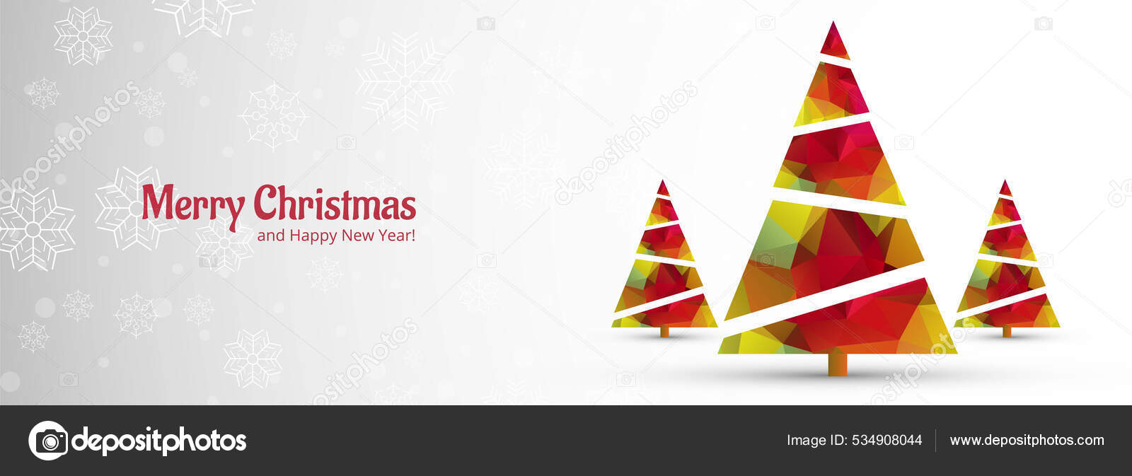 Christmas Banner Christmas Tree Celebration Background Vector Stock ...