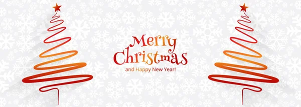 Christmas Banner Christmas Tree Celebration Background Vector Stock ...