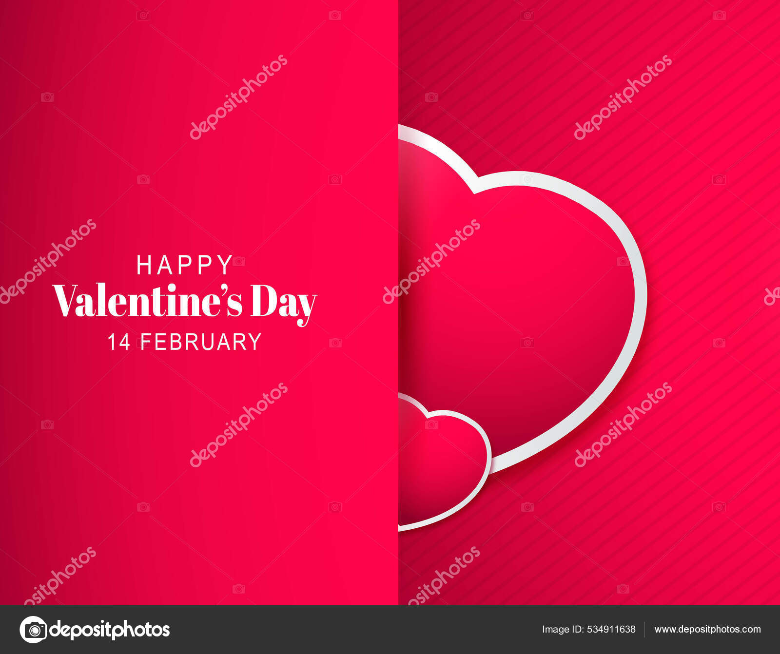 Love Heart Beautiful Card Background Stock Vector by ©Harryarts 534911638