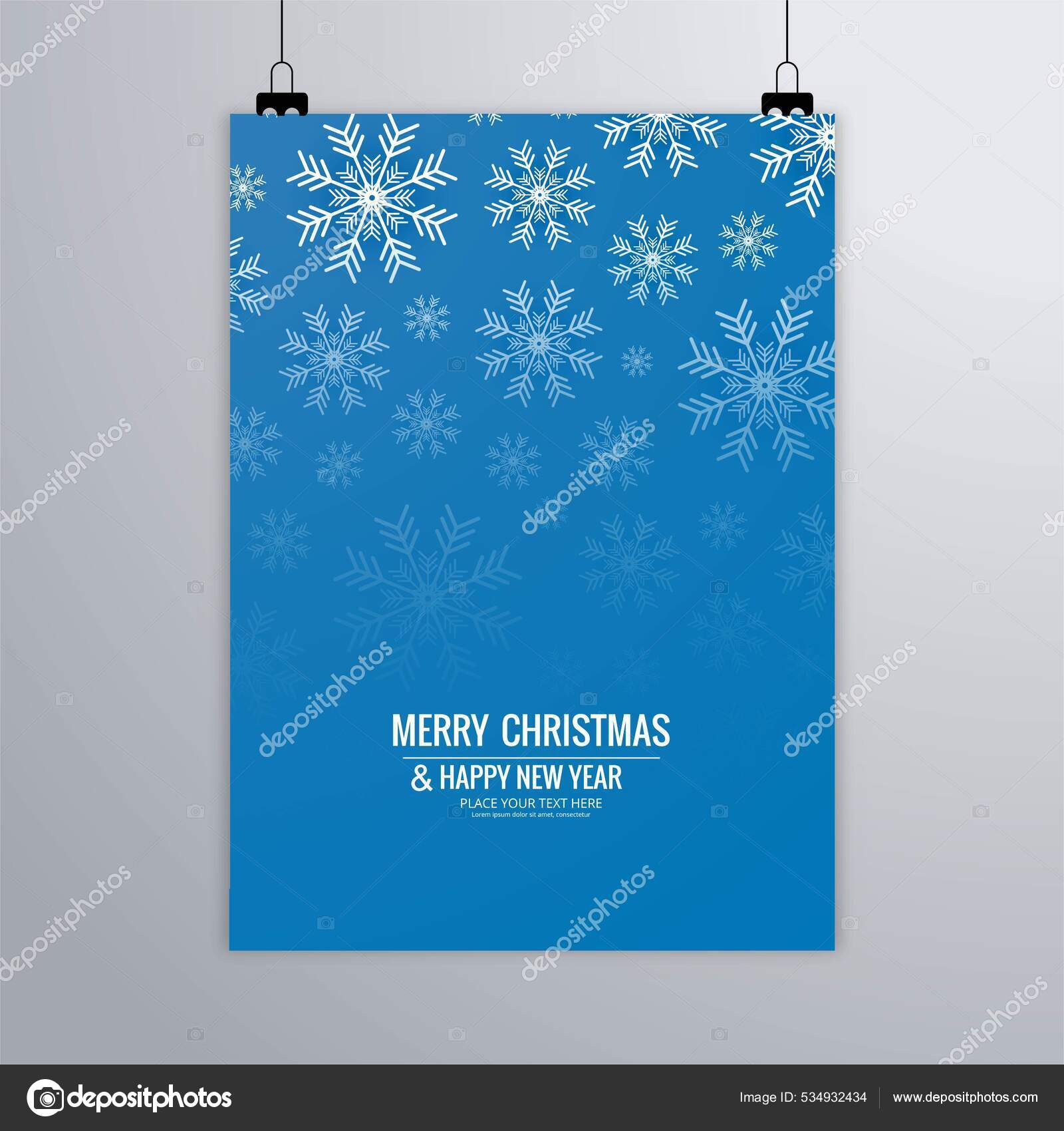 Modern Christmas Background Vector Stock Vector by ©Harryarts 534932434