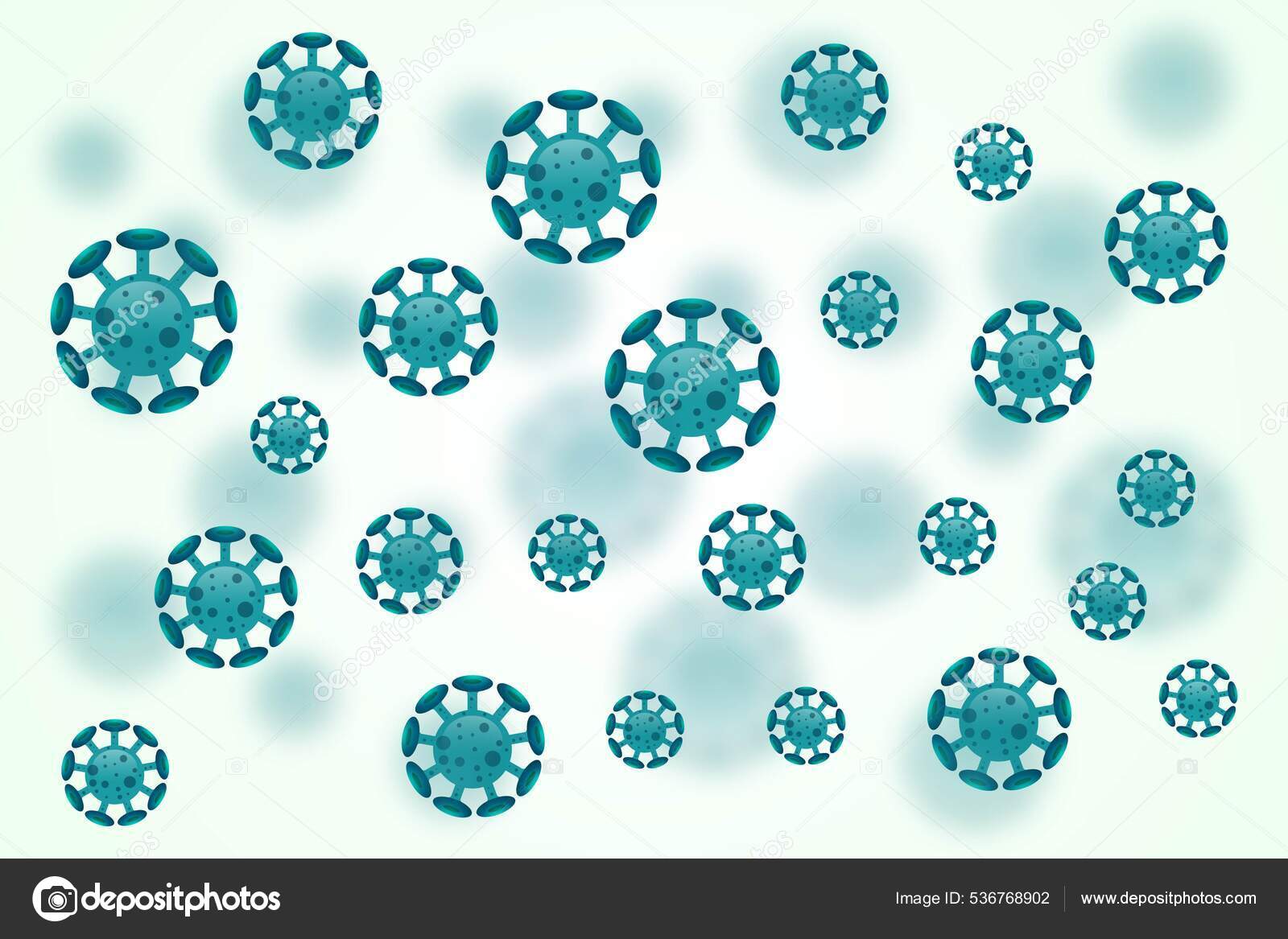 Virus Bacteria Infection Background Stock Vector by ©Harryarts 536768902