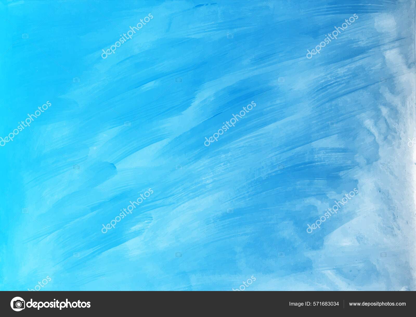 Hand Painted Blue Watercolor Texture Background Stock Vector by ...
