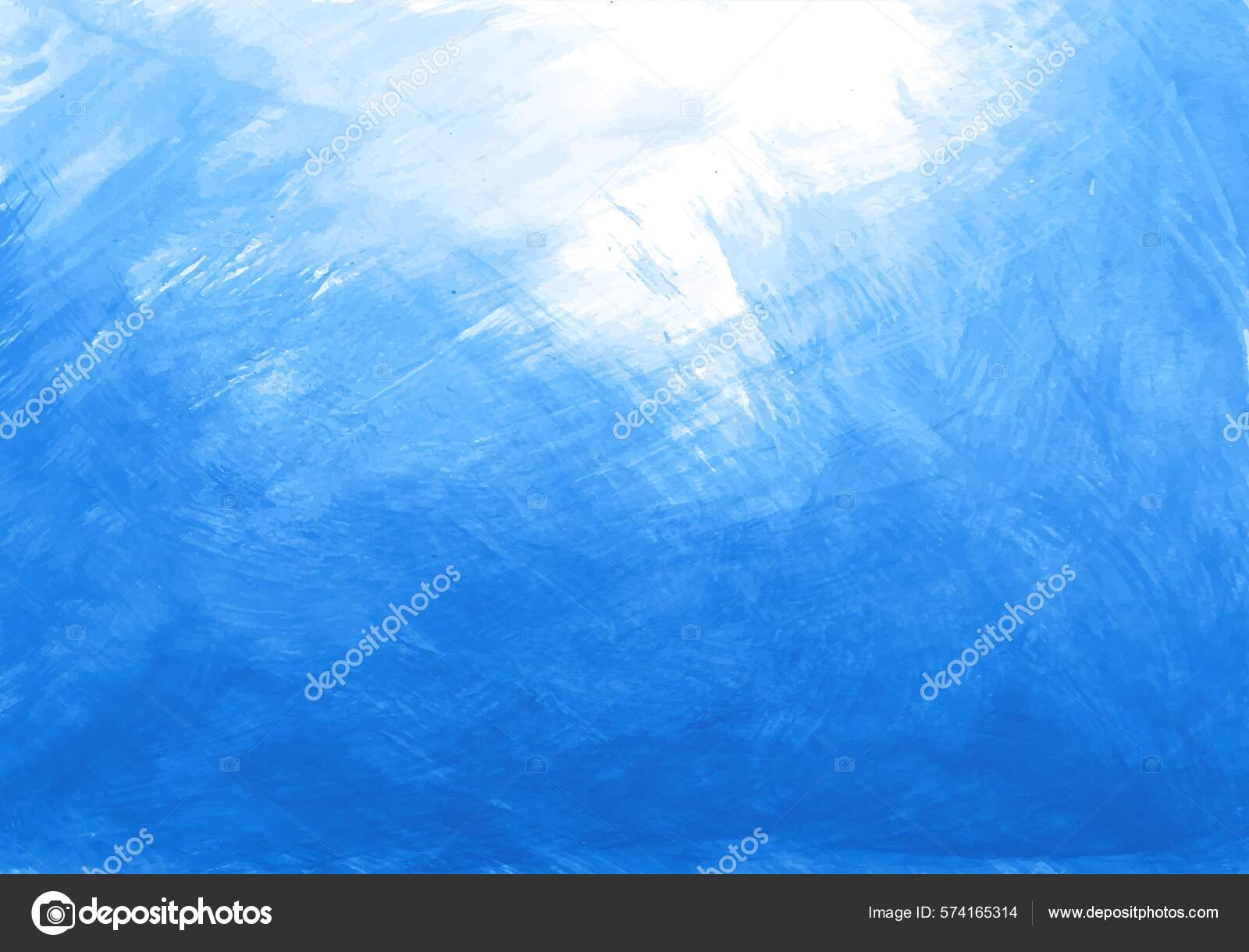 Hand Painted Blue Watercolor Texture Background Stock Vector Image by ...