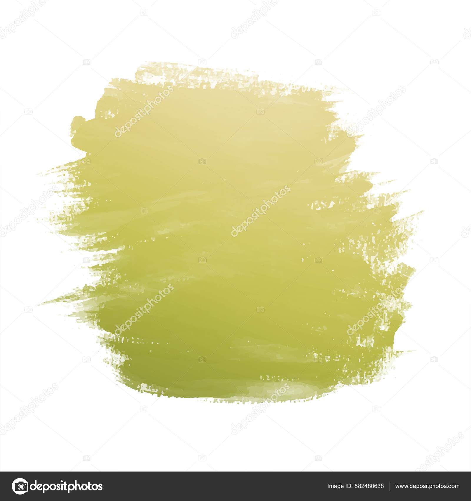 Hand Draw Yellow Watercolor Brush Strock Design Stock Vector by ...