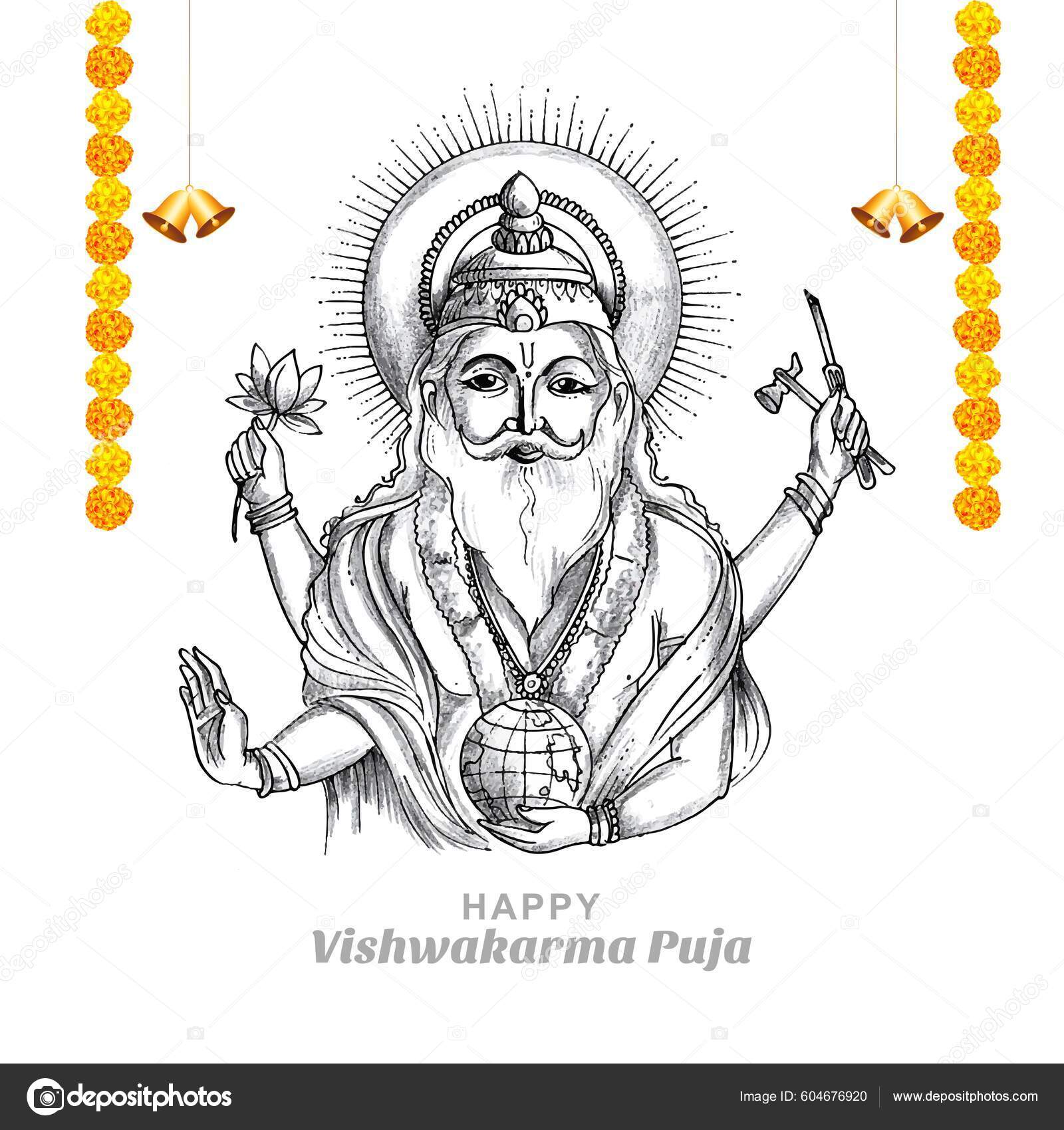 Vishwakarma God Clipart