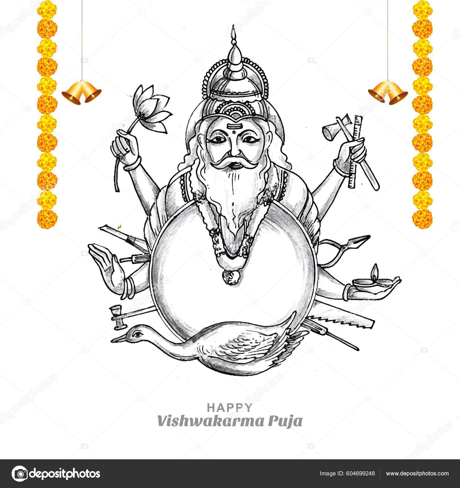 Vishwakarma God Clipart