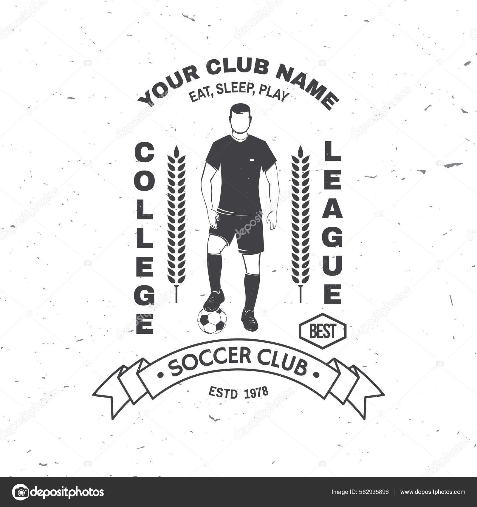 Soccer, football club badge design. Vector illustration. For football ...