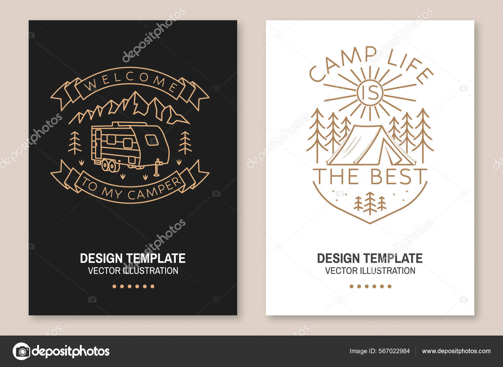 Camp life is the best. Vector. Concept for shirt or logo, print, stamp ...