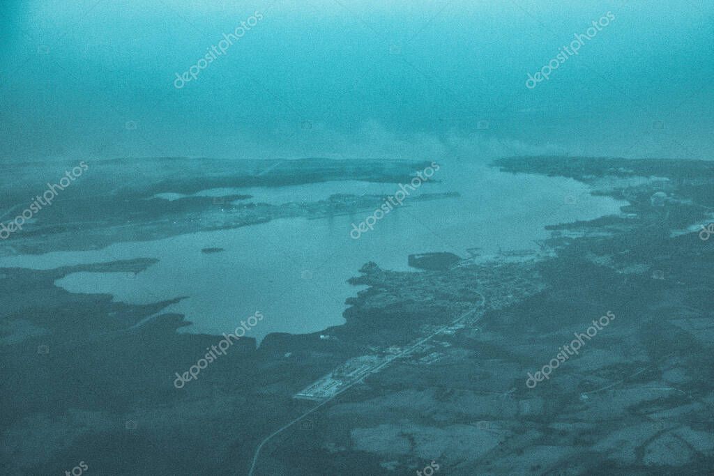Mariel, Cuba - 06 de julio de 2018: Vista aérea, Se ha construido un ...