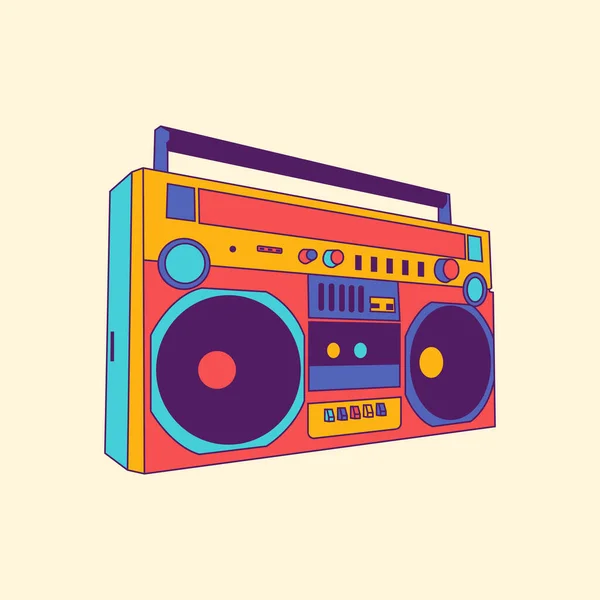 80er Boombox Vektor 80s Boom Box Vector Art, Icons, And Graphics For