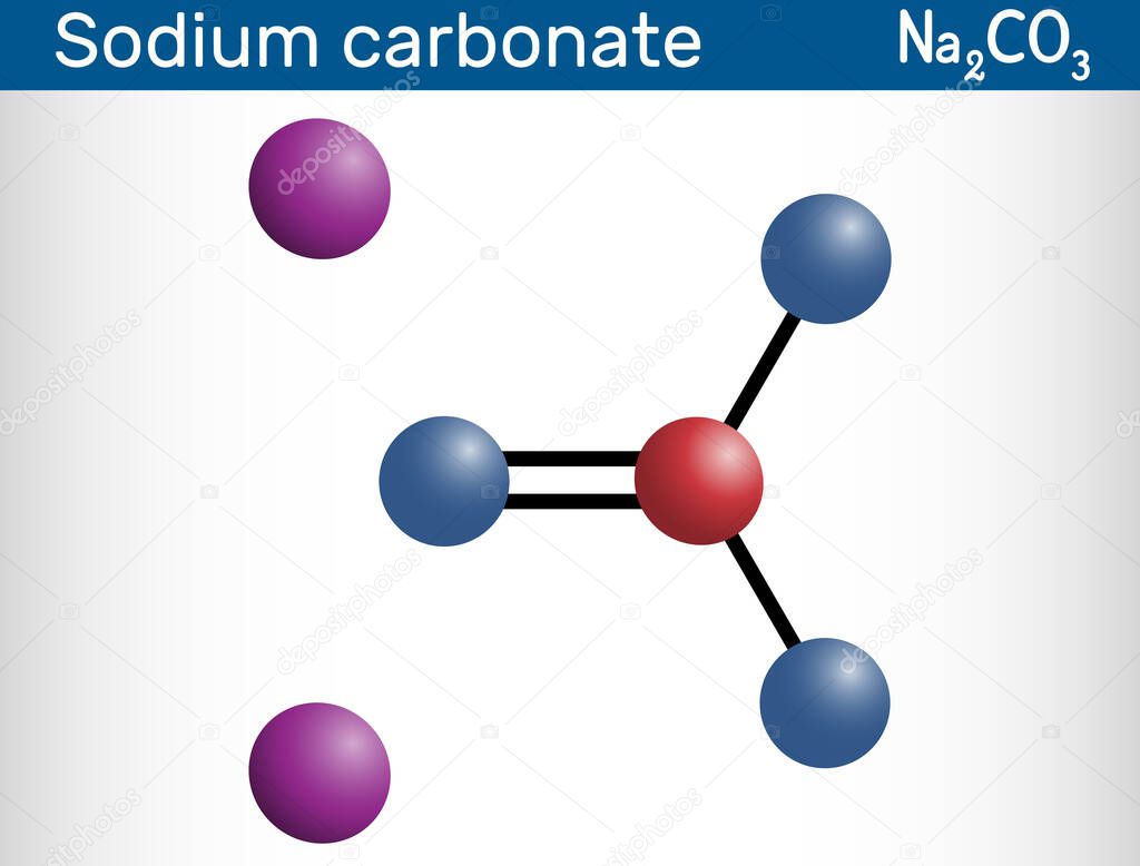 Carbonato de sodio, Na2CO3, carbonato de natrio, refresco de lavado ...