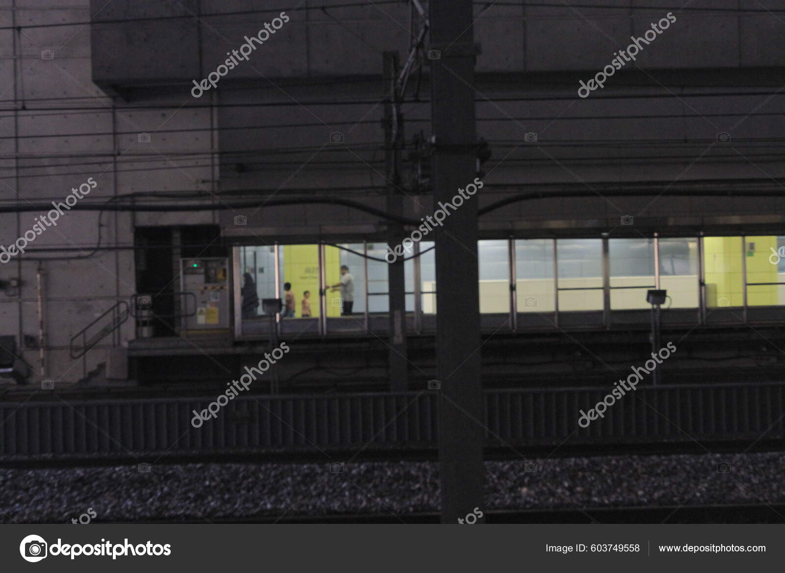 Oct 2011 Subway Railroad Tunnel Hong Kong — Stock Editorial Photo ...