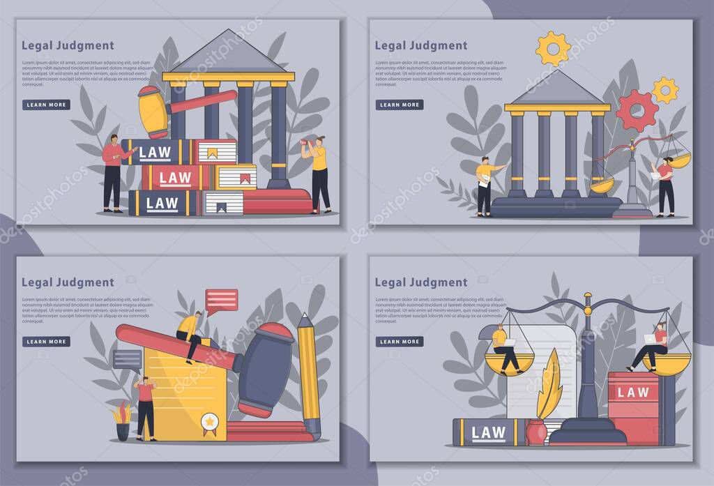 Diseños de estilo Flatline Concepto de landing page de ilustración de ...