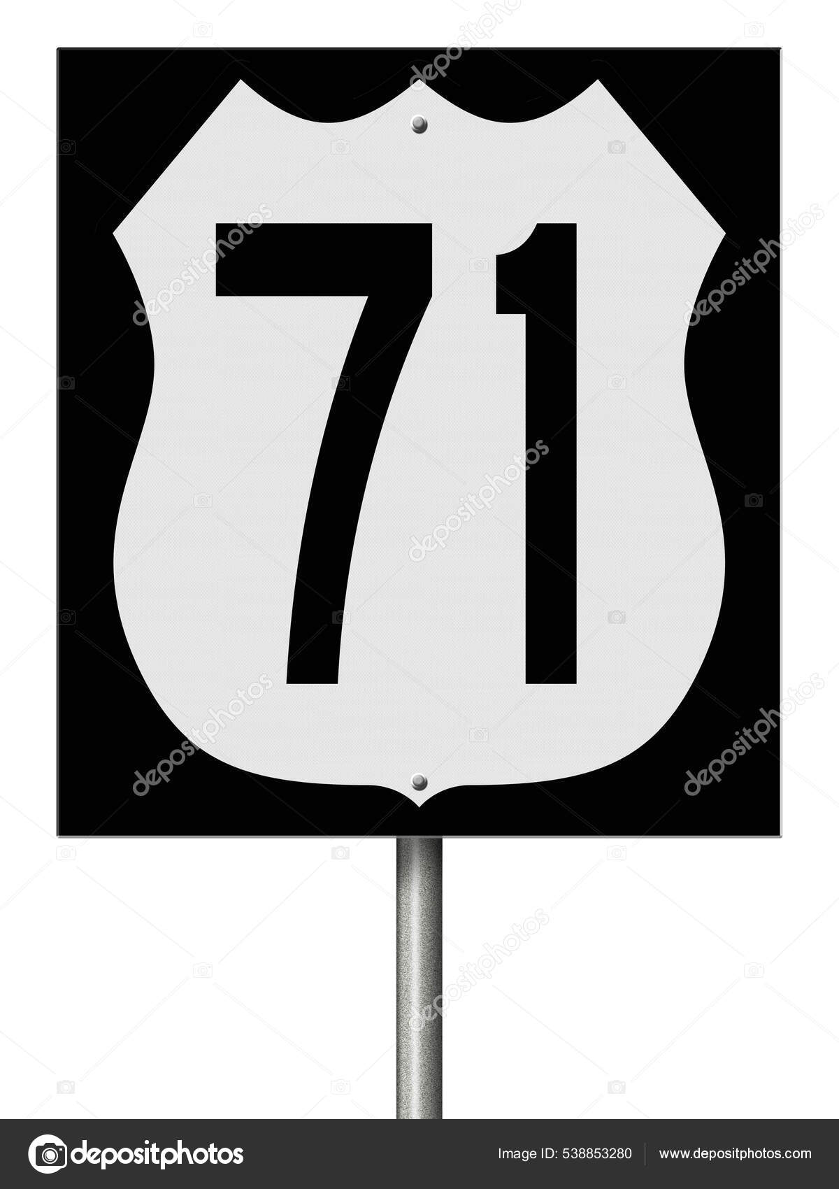 Rendered Highway Sign Route — Stock Photo © RexWholster #538853280
