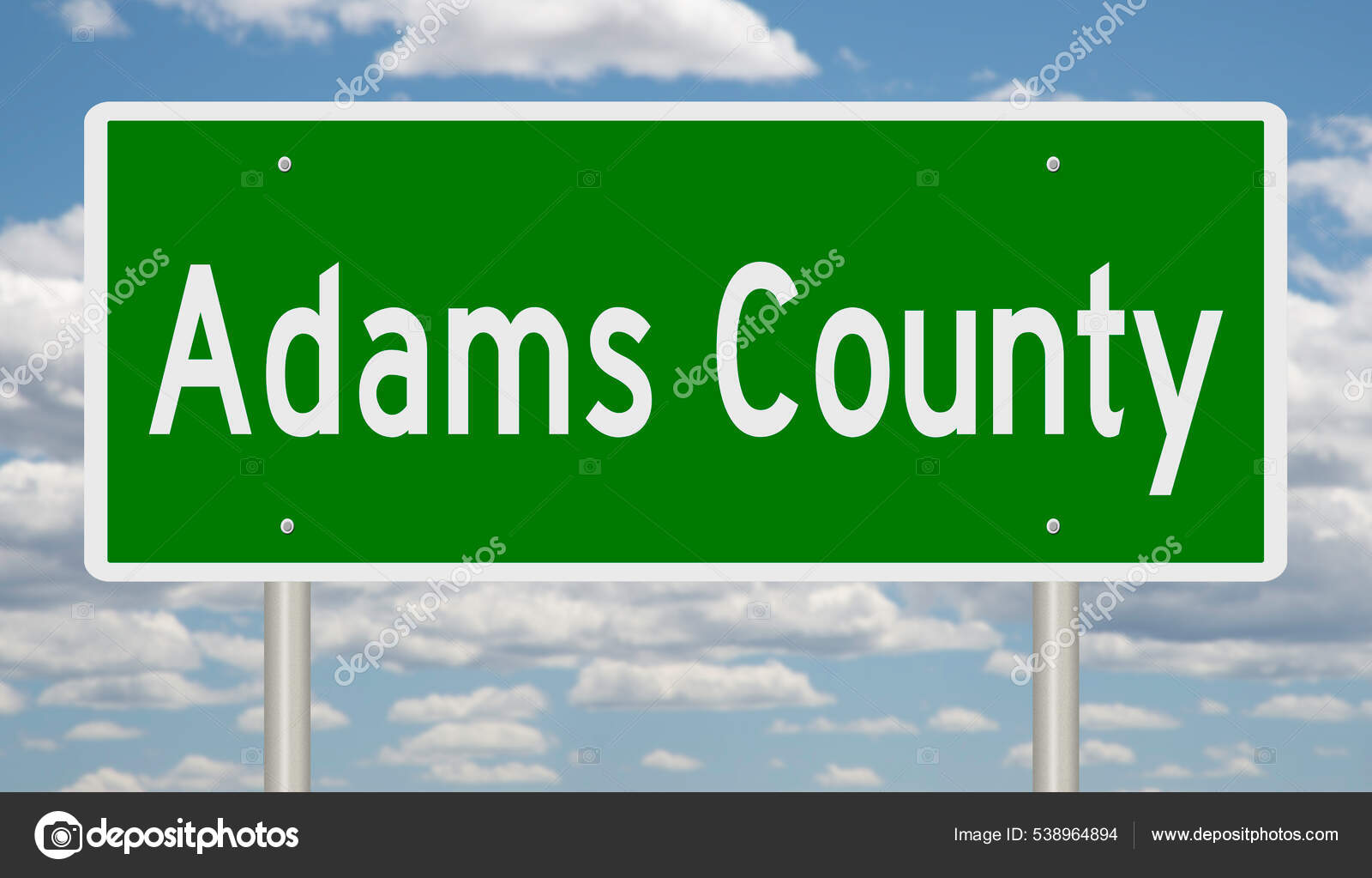 Rendered Green Highway Sign — Stock Photo © RexWholster #538964894